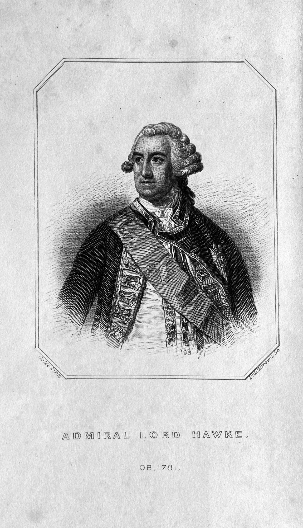 Edward, Lord Hawke. (Admiral). OB : 1781.