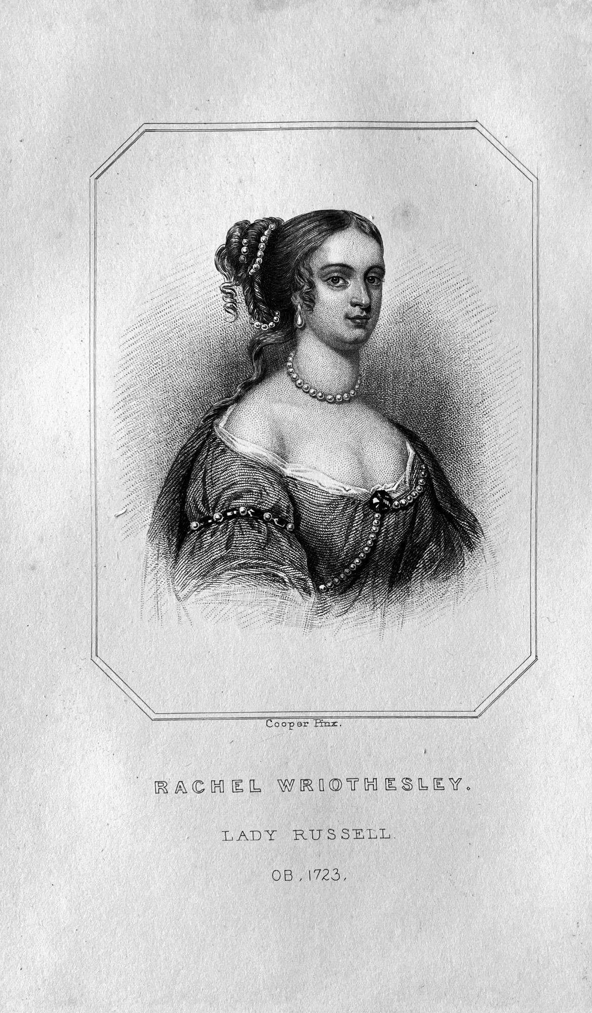 Rachael Wriothesley. Lady Russell. OB : 1723.