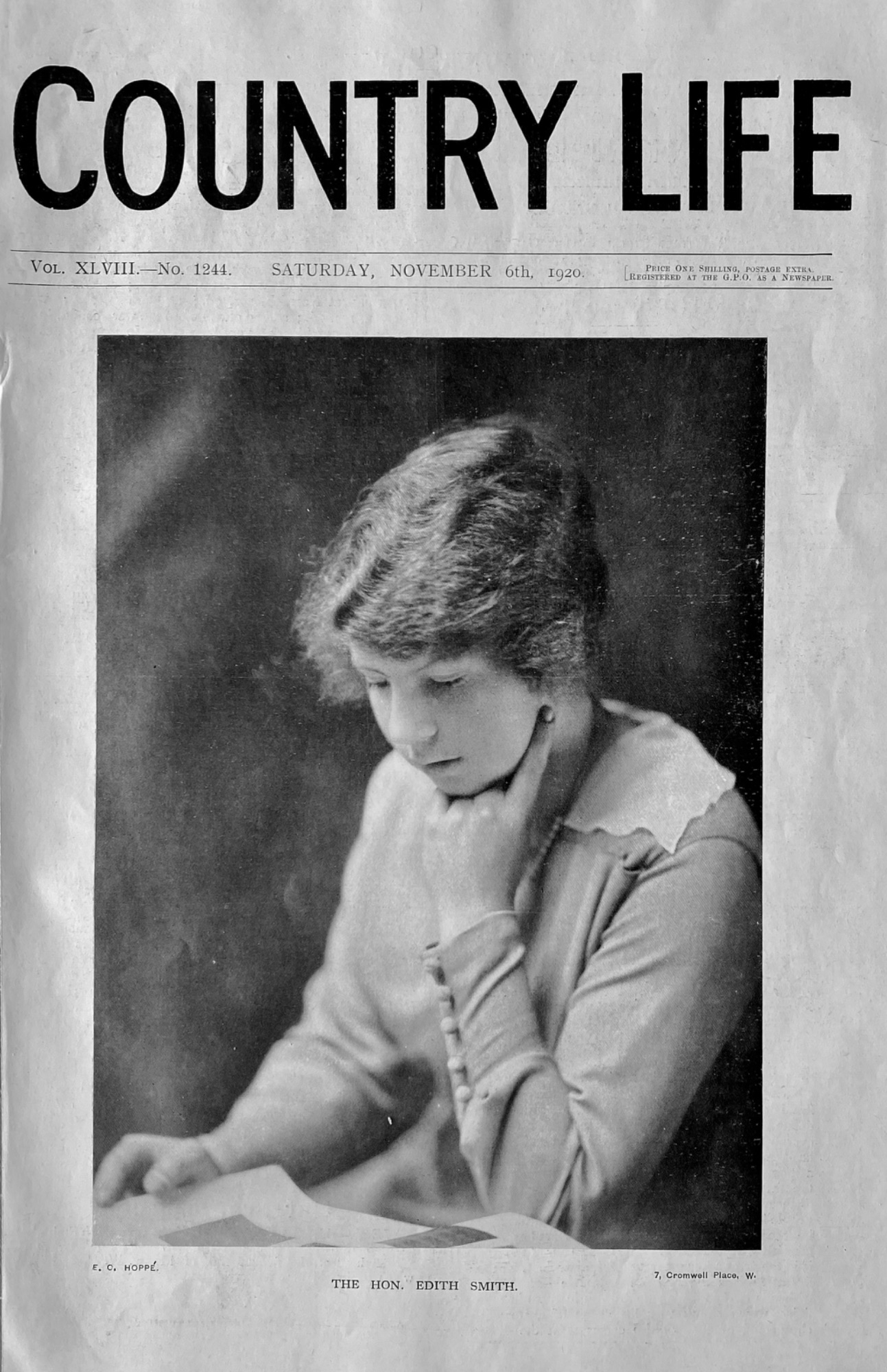 The Hon. Edith Smith. 1920.