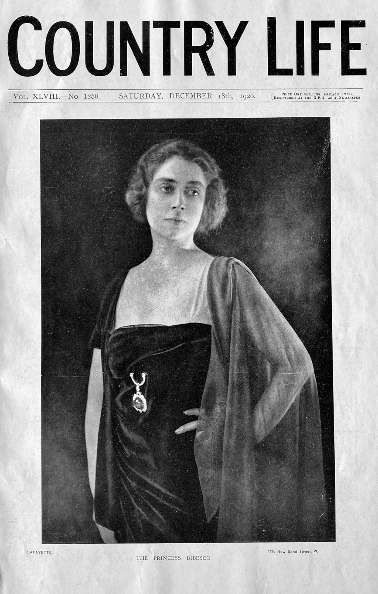 The Princess Bibesco. 1920.