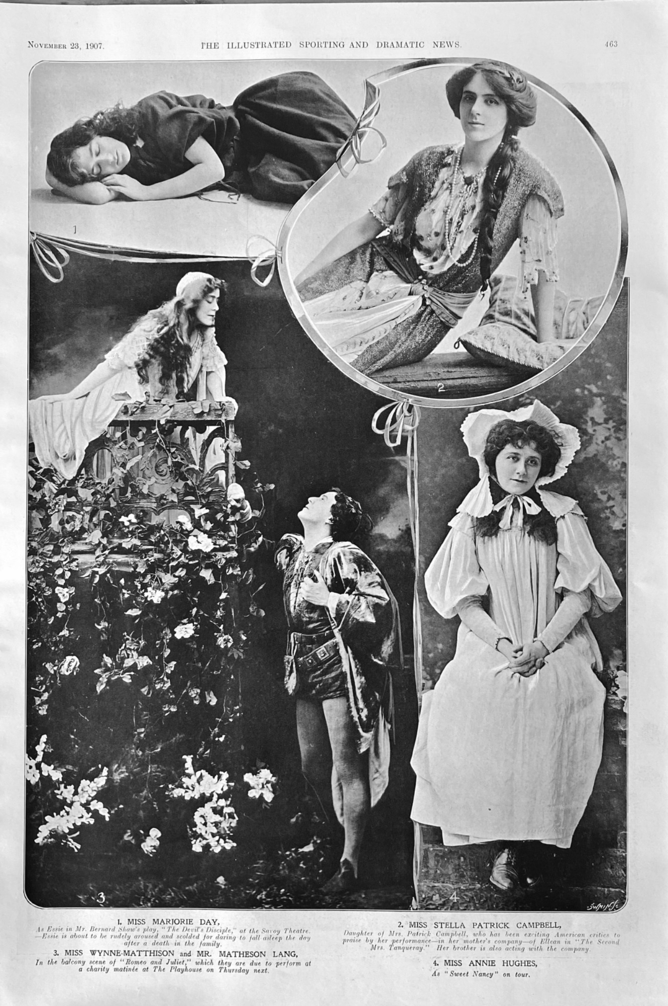 Actresses of the Day. 1907.