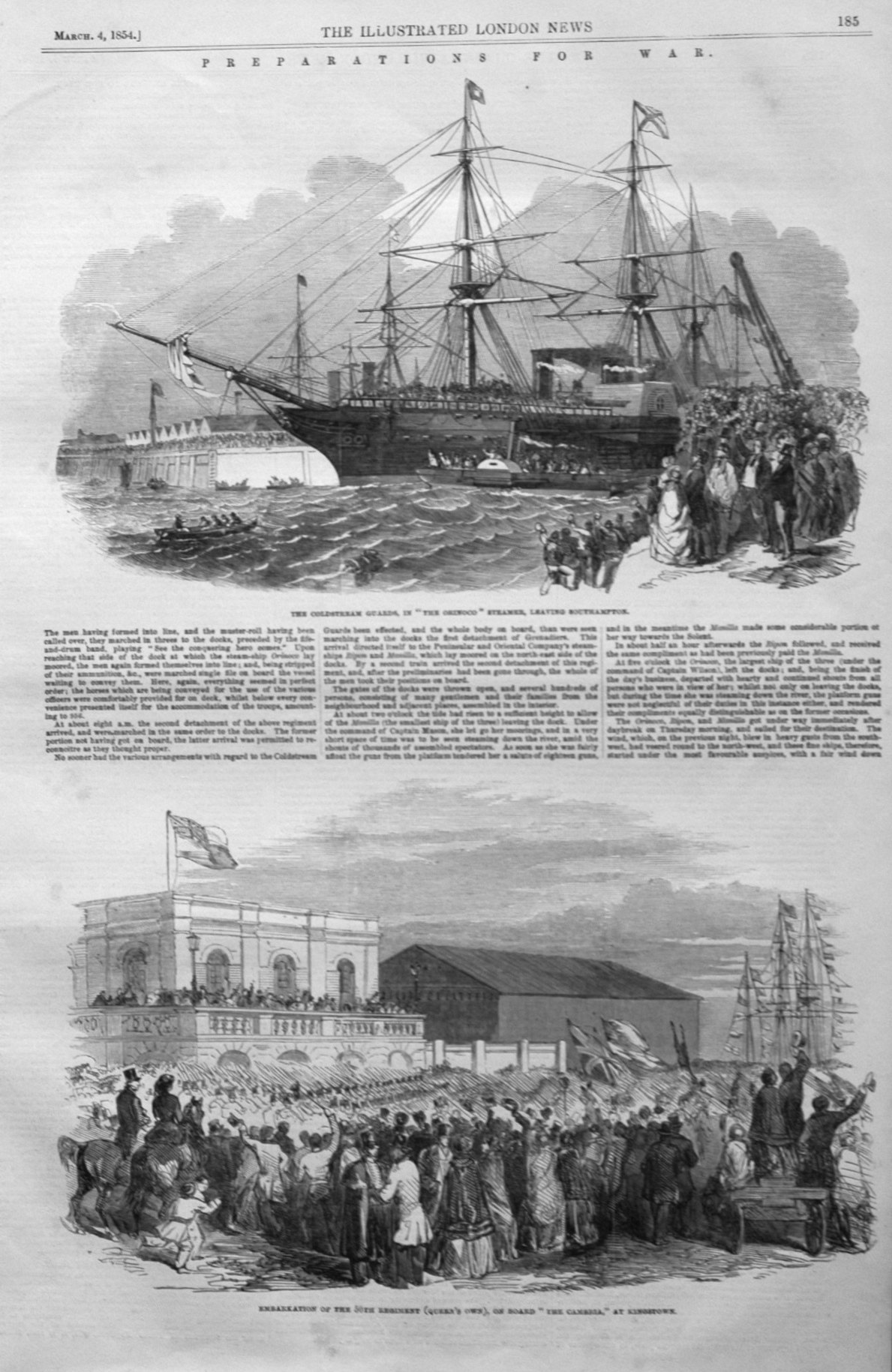 Preparations for War. 1854.