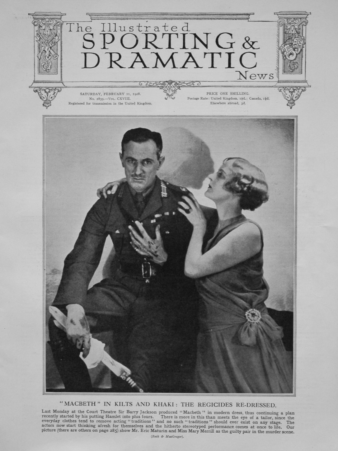 Illustrated Sporting and Dramatic News February 11th 1928.