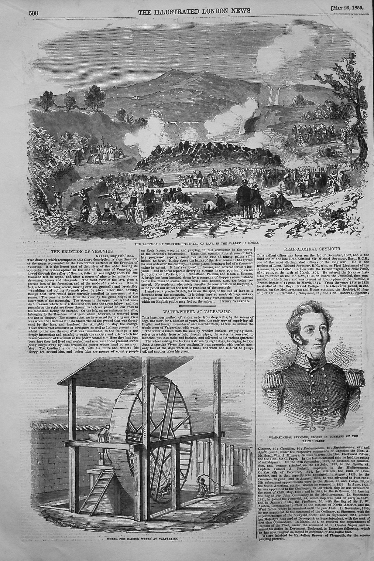 The Eruption of Vesuvius. 1855