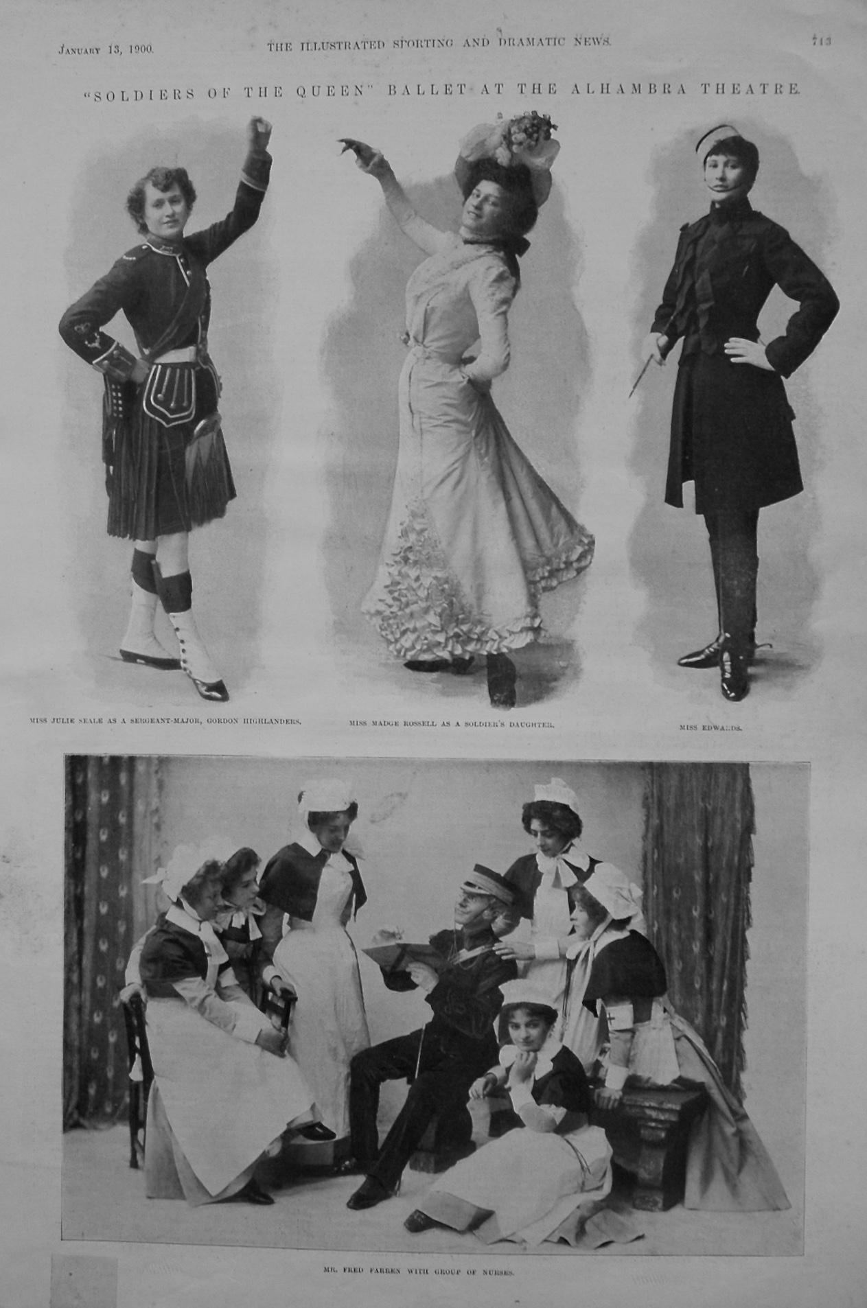 "Soldiers of the Queen" Ballet at the Alhambra Theatre. 1900
