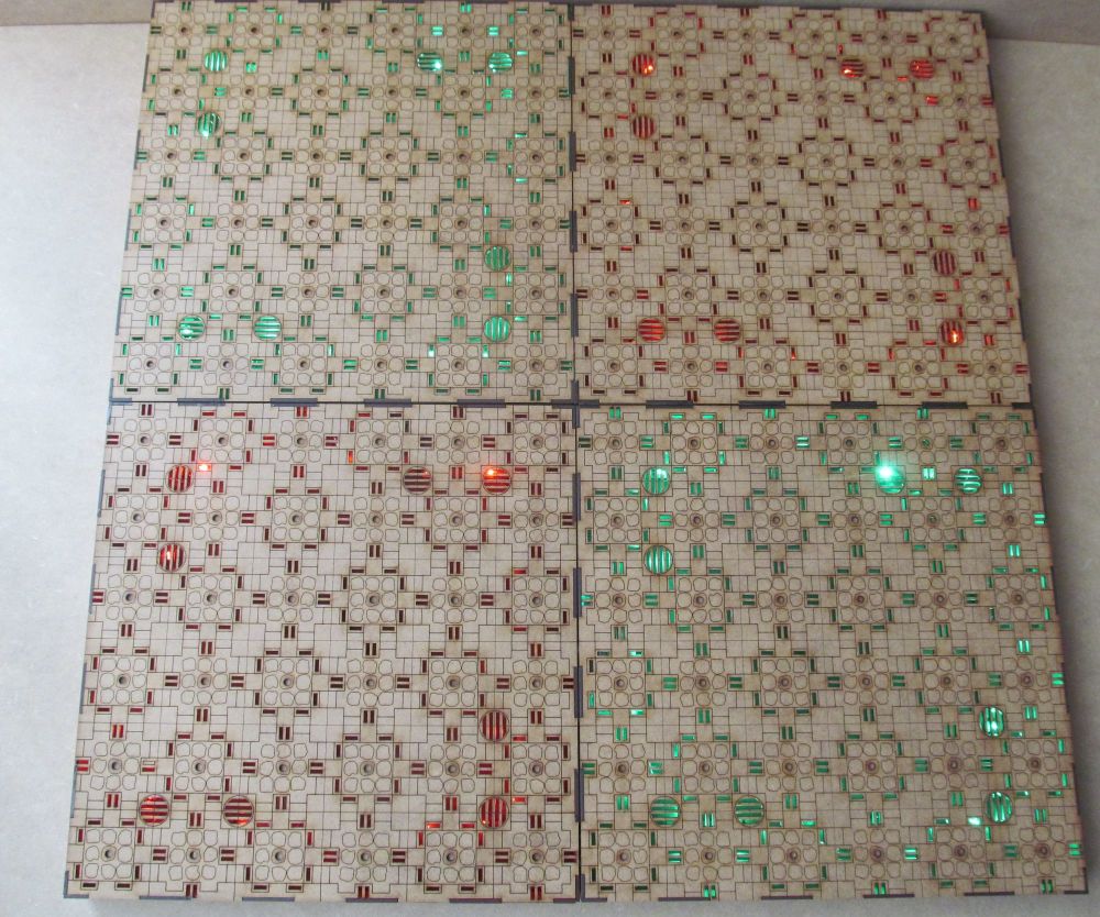 2x2 Fantasy streets Gaming board.