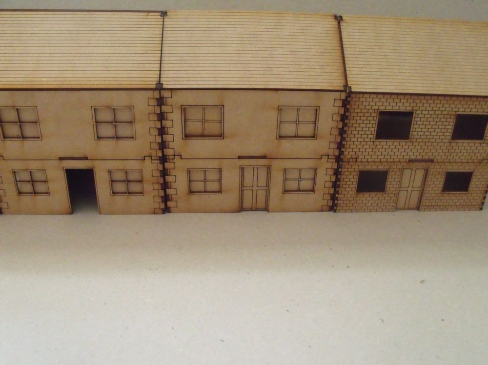 Two Storey houses - 28mm scale - pack of 4