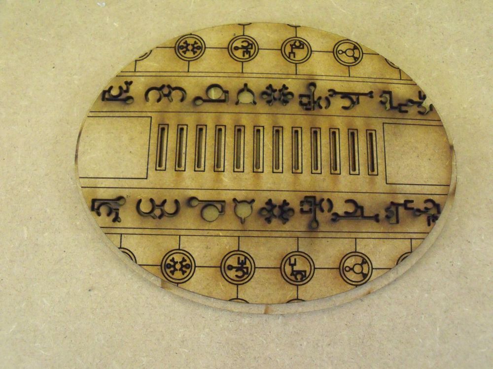 Monstrous creature base (A) Alien runes