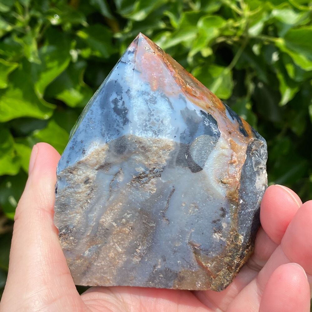 Blue Jasper Rough Base Point