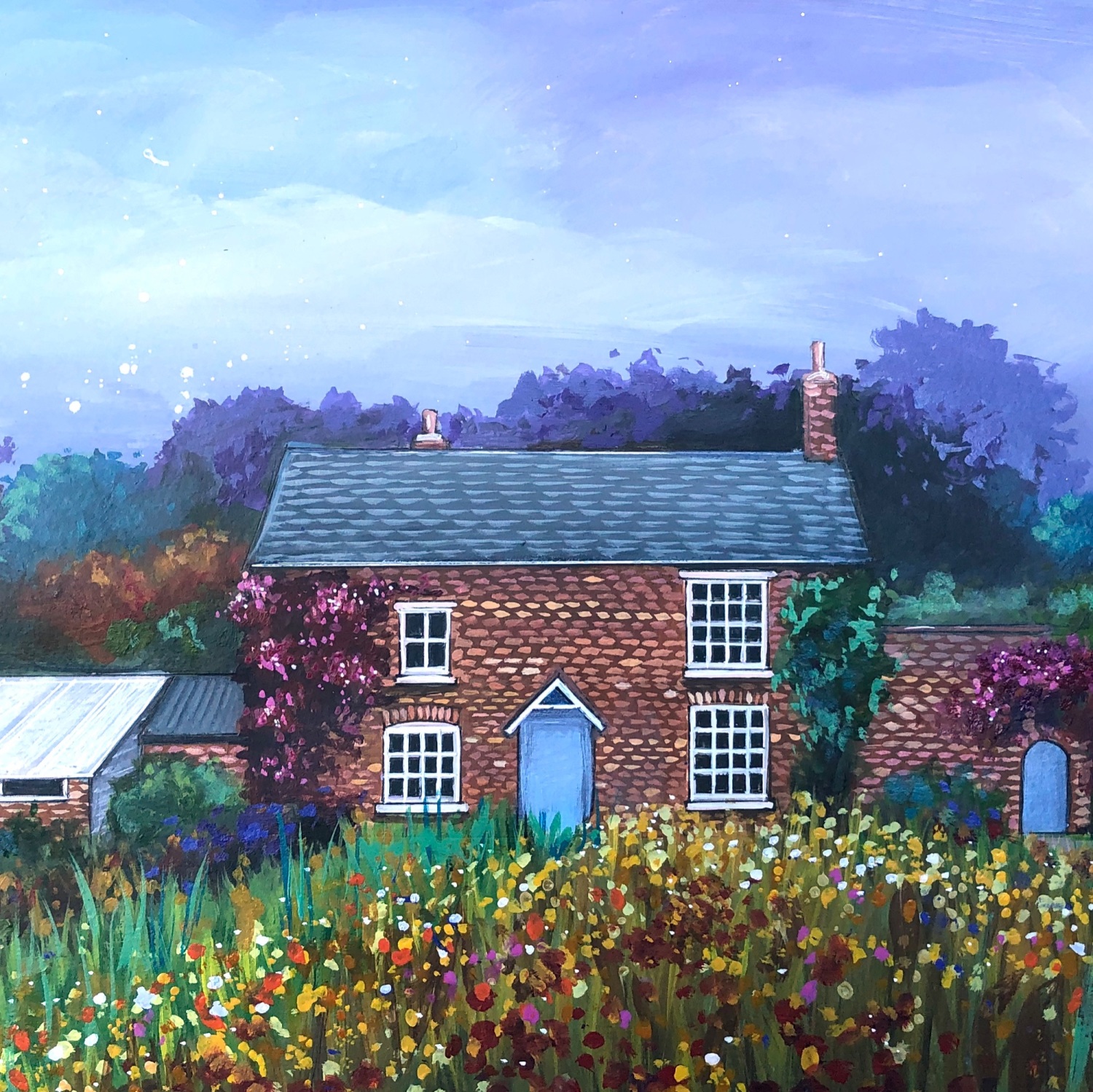 House portrait commissions|by Artist Anne-Marie Dahlstrom