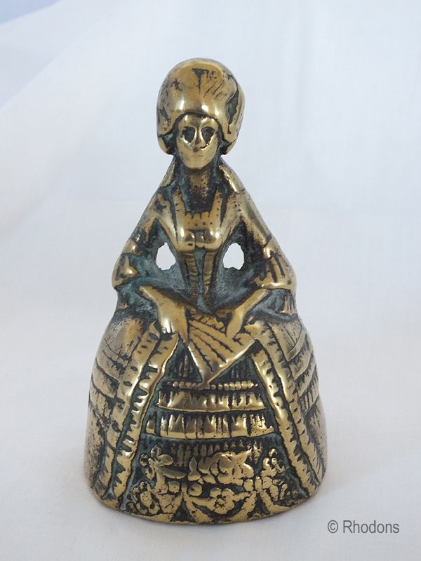 Antique And Collectable Brass Lady Bells