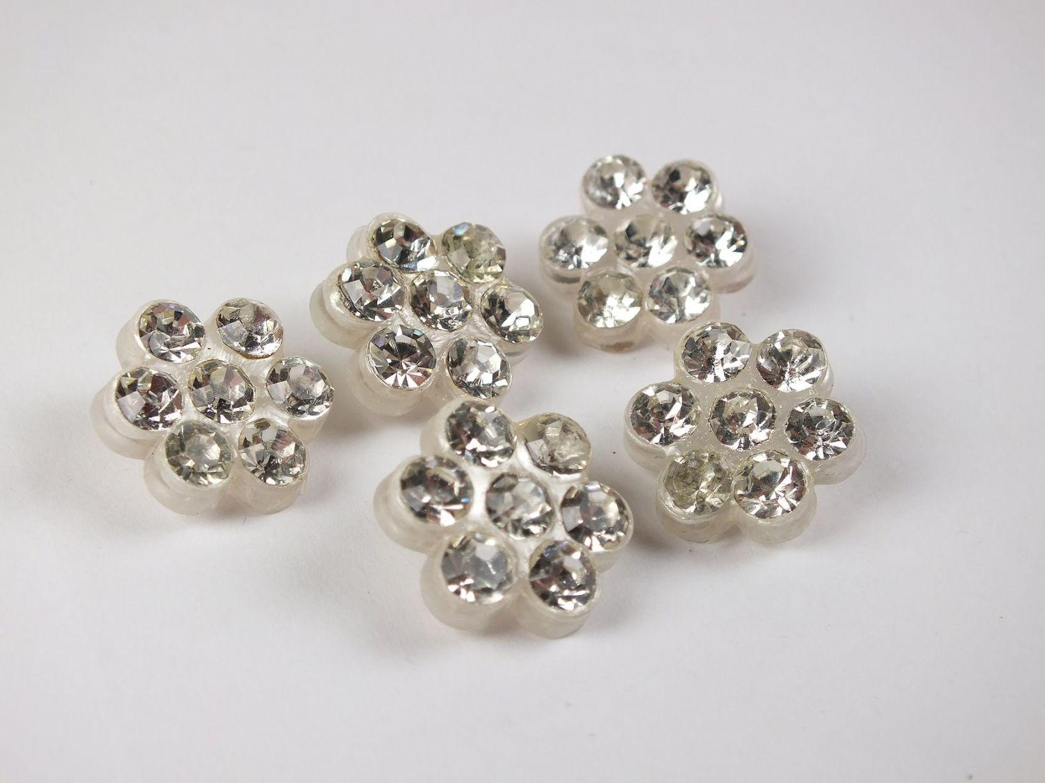 Art Deco White Barrel Toggle Buttons x6-Circa 1930s-15mm-Early 20th ...