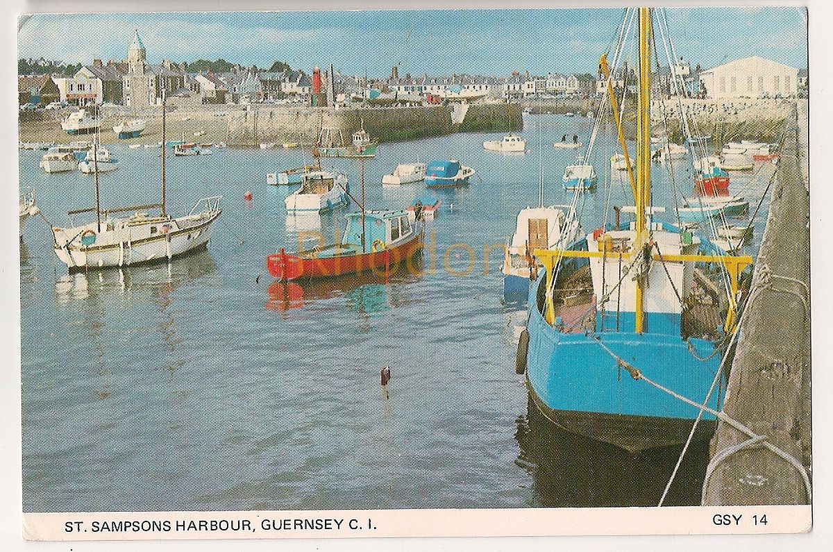 Fermain Bay Guernsey C I - 1950s Real Photo Postcard
