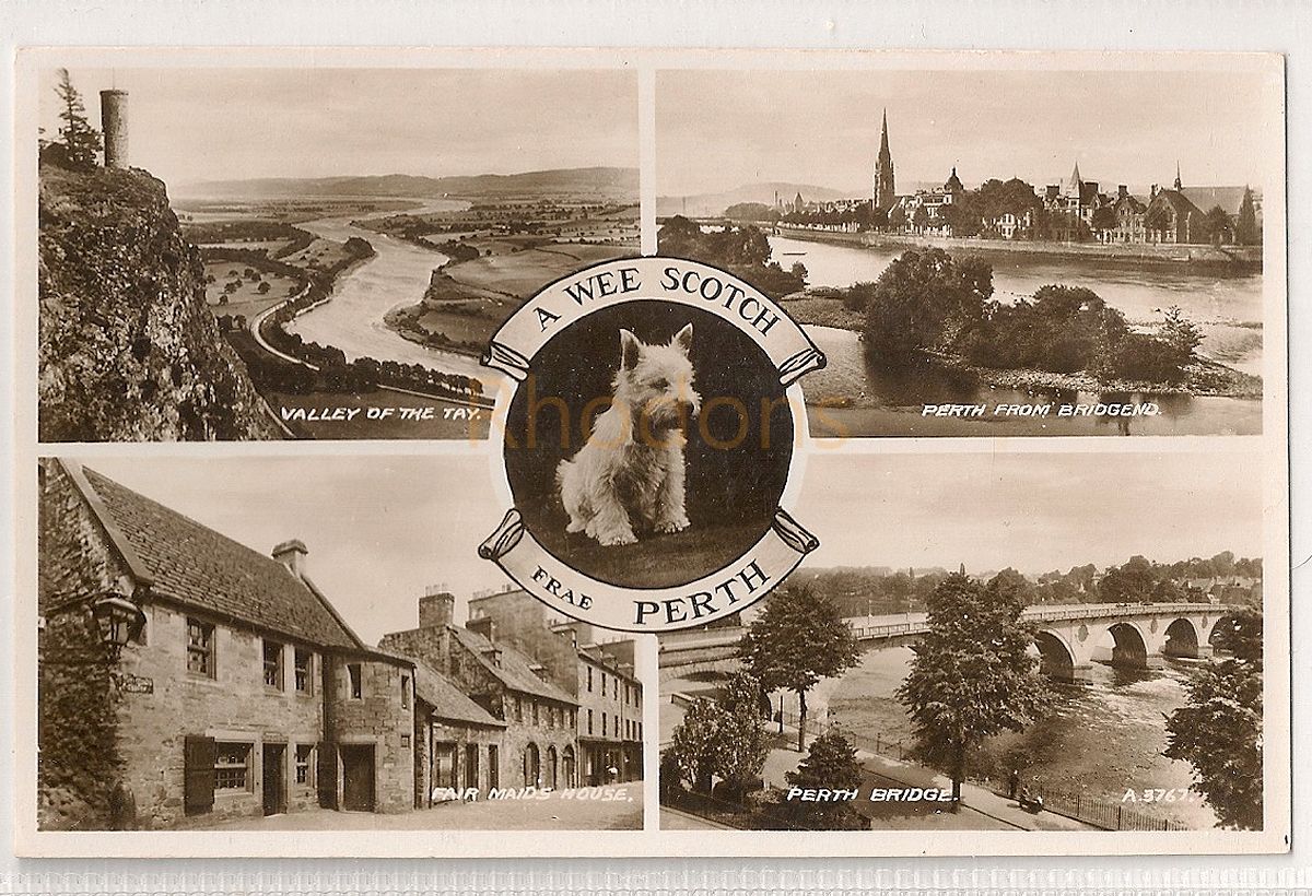 Perth, Scotland - View From Bridgend, Early 1900s R P Postcard