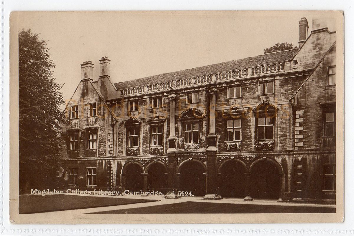 Pepys Library Magdelene College Cambridge Colour Photo Postcard