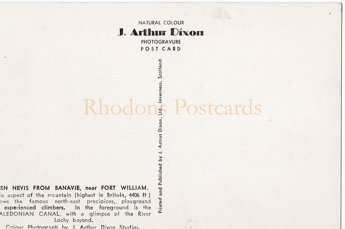 J Arthur Dixon Postcard Publishers