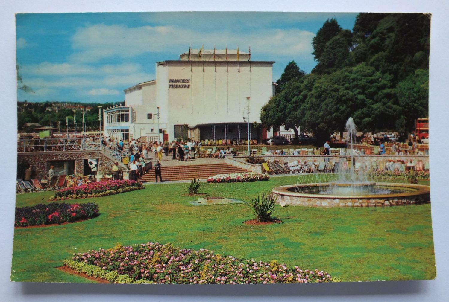 Devon Postcard-Sunken Gardens And Promenade Torquay-Circa 1930s Vintage ...