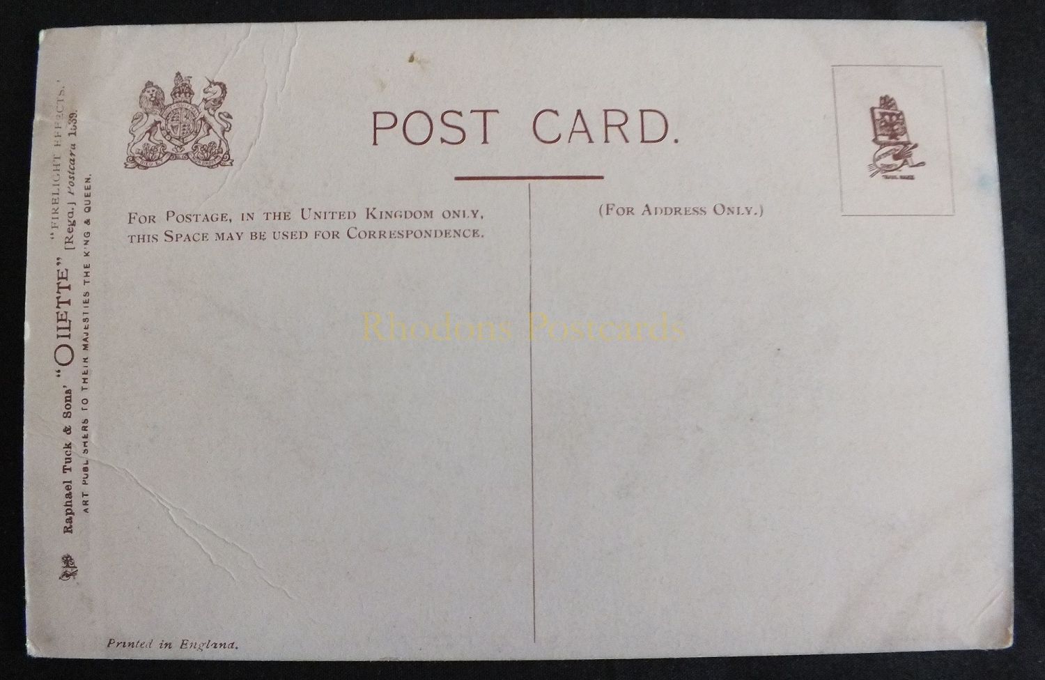 Raphael Tuck & Sons, Tucks Vintage Postcards | Rhodons Postcards Online ...