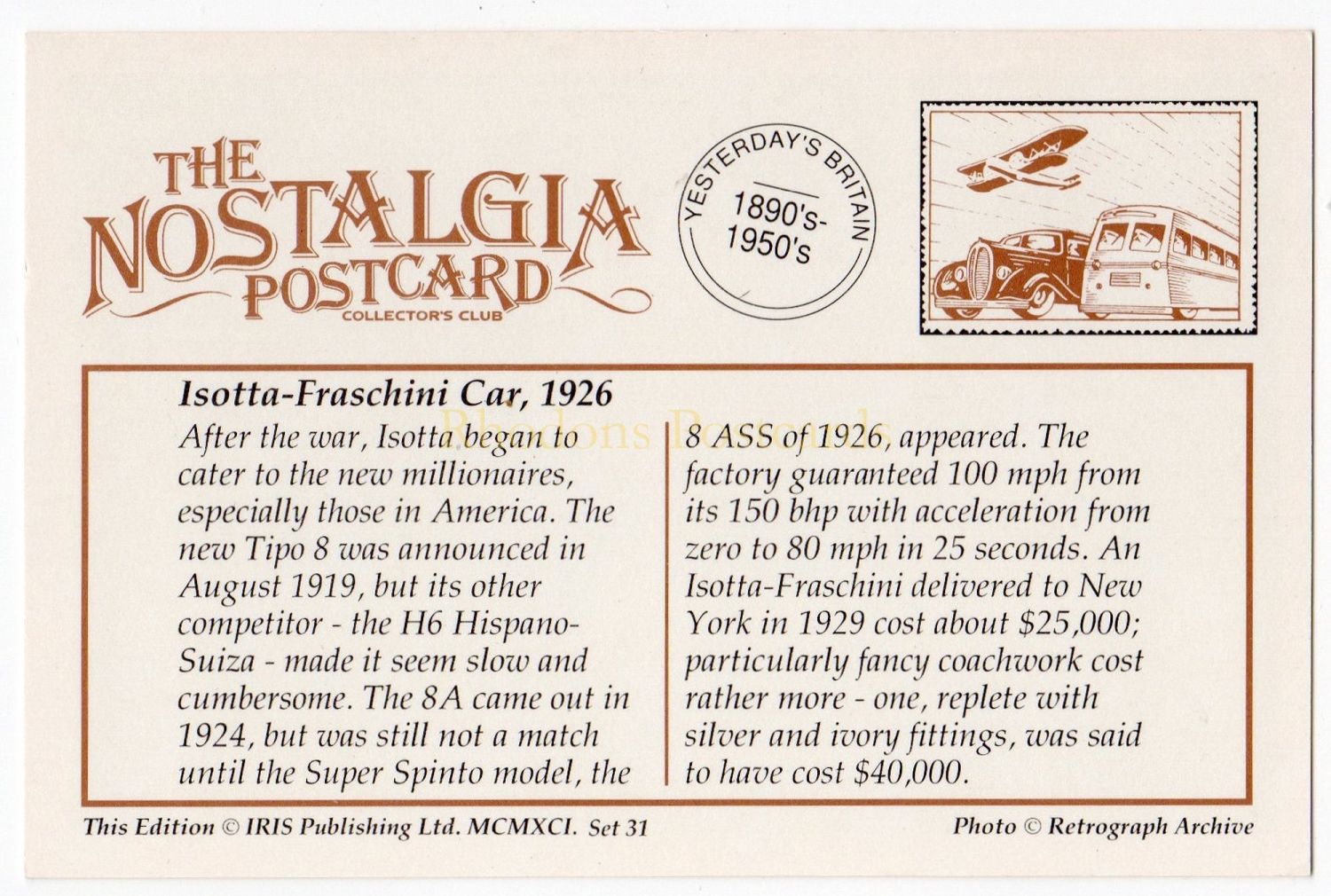 Nostalgia Postcard Collectors Club