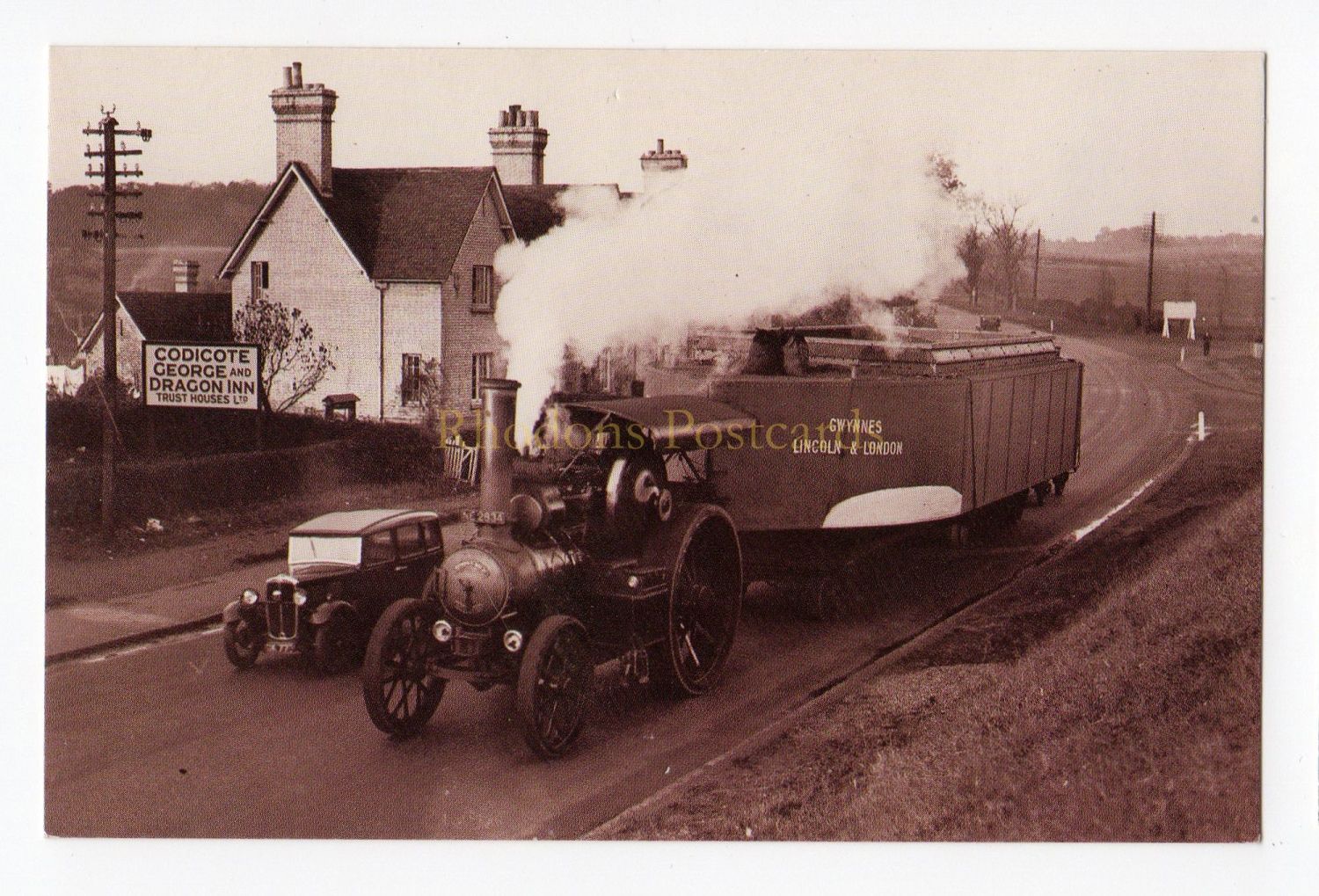 The New Ford V8 Motor Car 1932 - Nostalgia Repro Photo Postcard