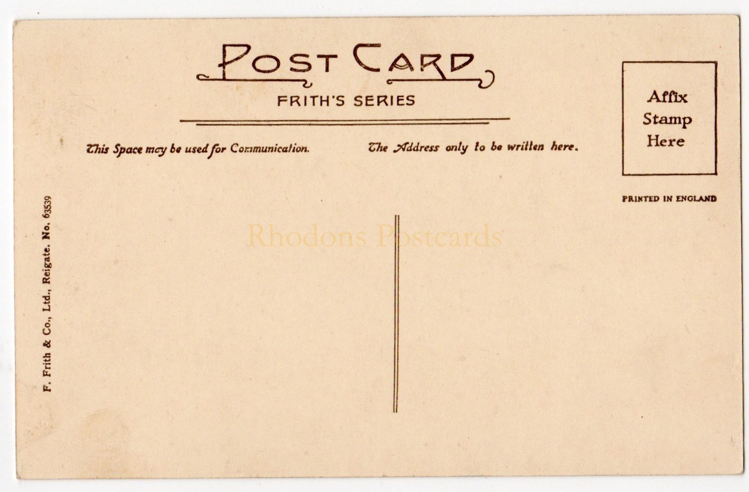Francis Frith / F Frith / Frith Series Postcards