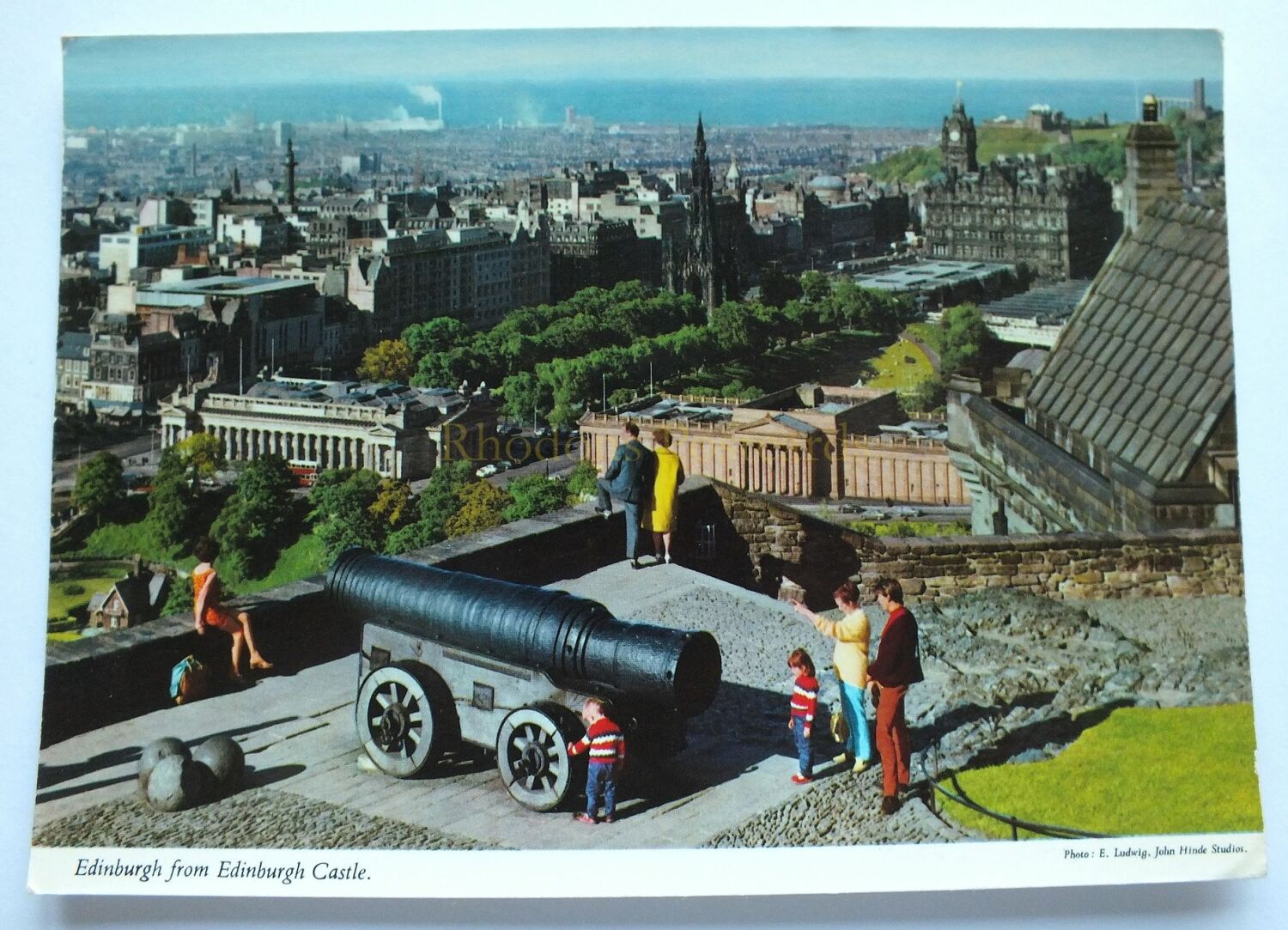 Edinburgh Castle And National Gallery-Circa 1930s Real Photo Postcard ...