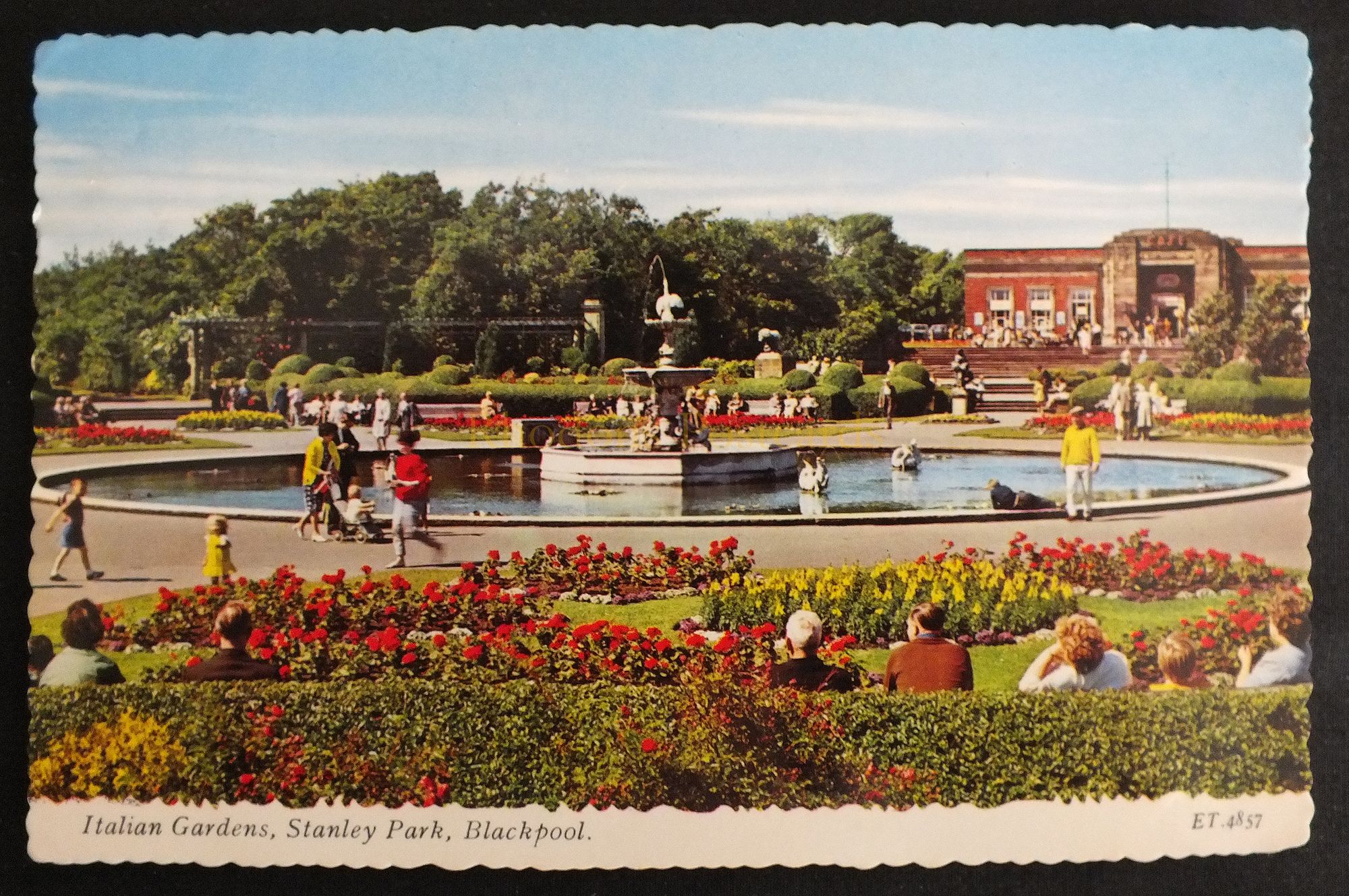 Stanley Park Blackpool Lancashire-1970s Bamforth Color Gloss Postcard