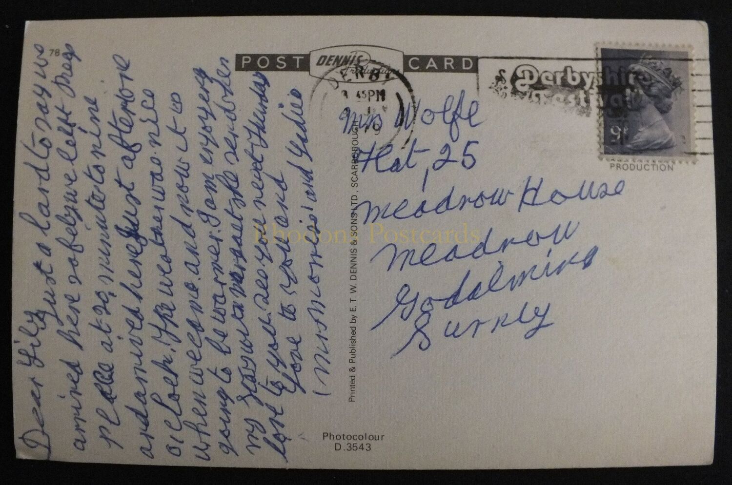 Dennis - E T W Dennis & Sons-Postcard Publishers