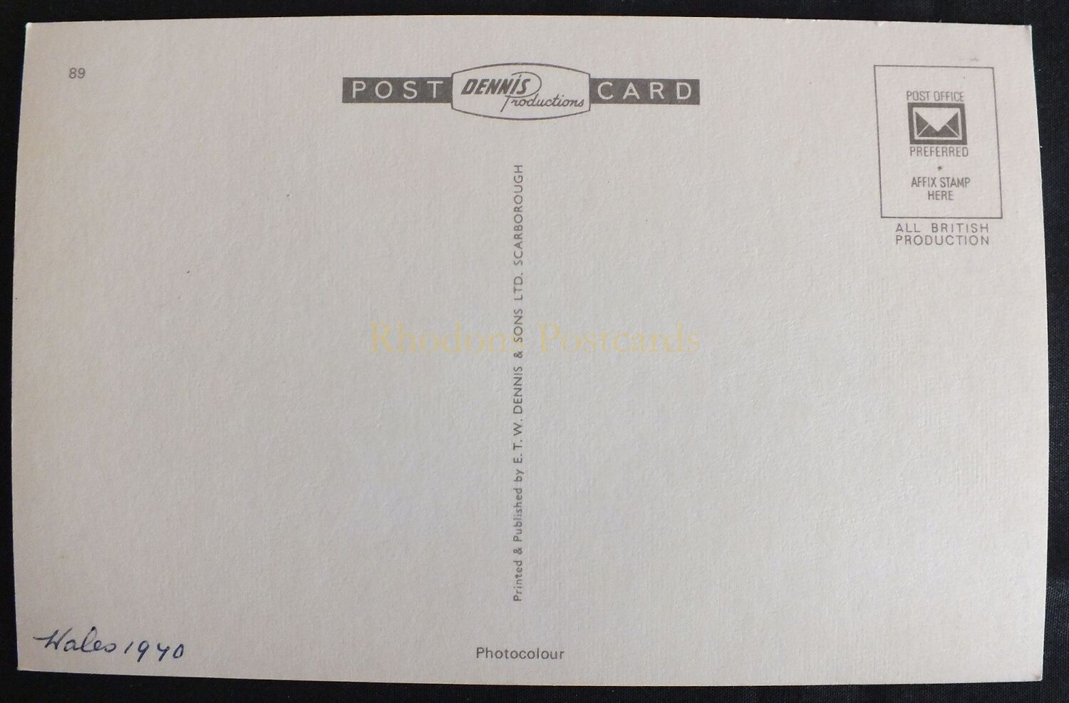 Dennis - E T W Dennis & Sons-Postcard Publishers