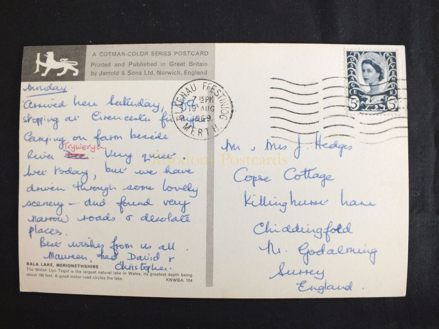 Wales / Welsh Postcards For Sale| Rhodons Postcards Online Shop