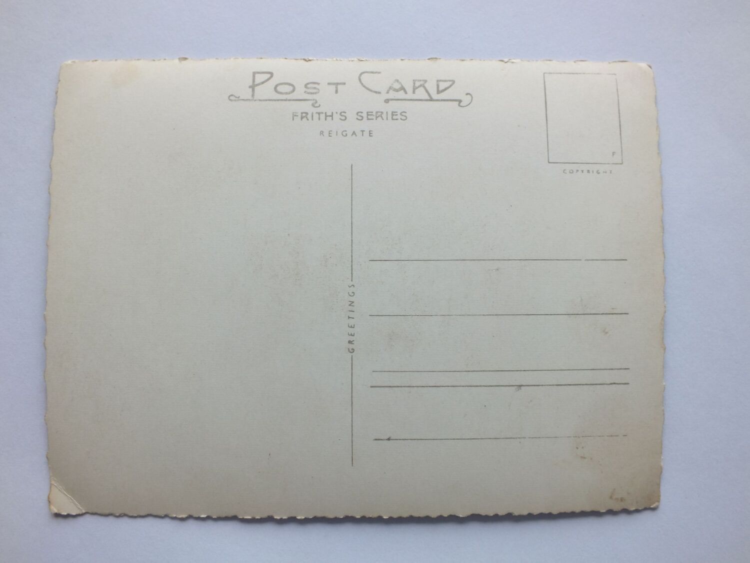 Francis Frith / F Frith / Frith Series Postcards