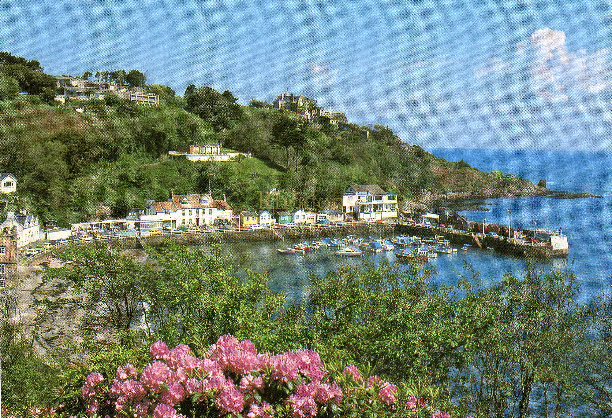 Rozel Bay, Jersey CI-1970s John Hinde Colour Photo Postcard