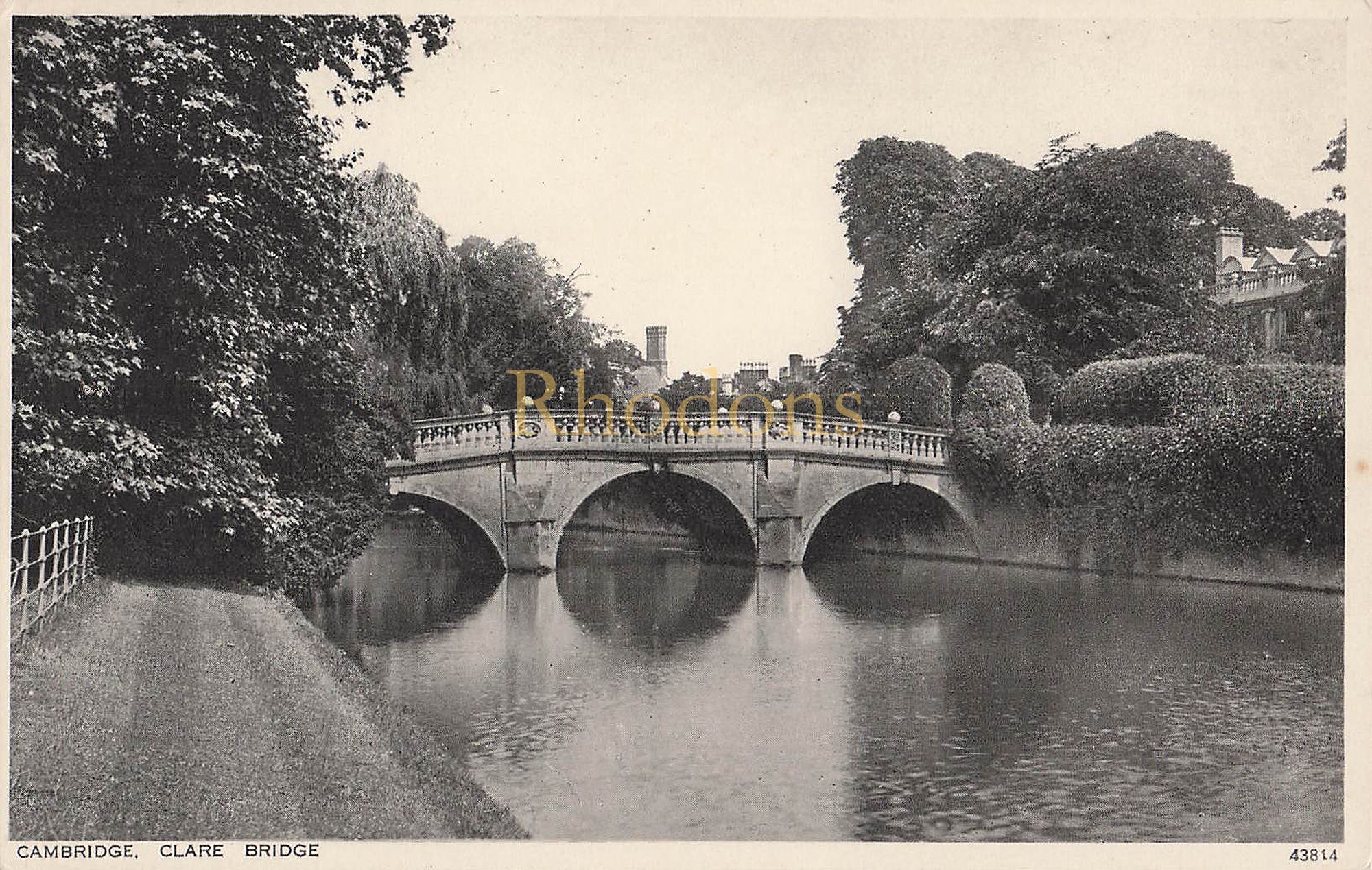 Cambridge Postcard - Kings and Clare Colleges Cambridge- View From The ...
