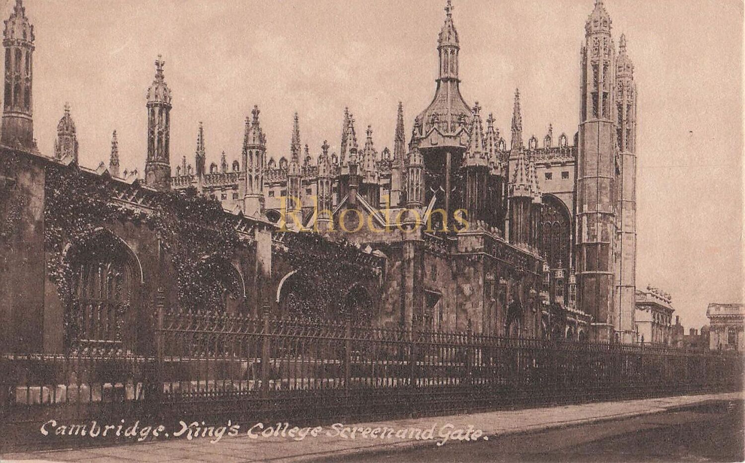 Cambridge Postcard - Kings and Clare Colleges Cambridge- View From The ...