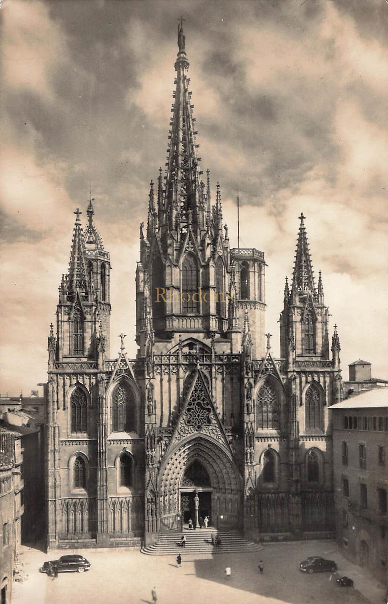 Spain / Spanish Postcards-Barcelona, Spain-The Cathedral-Real Photo ...