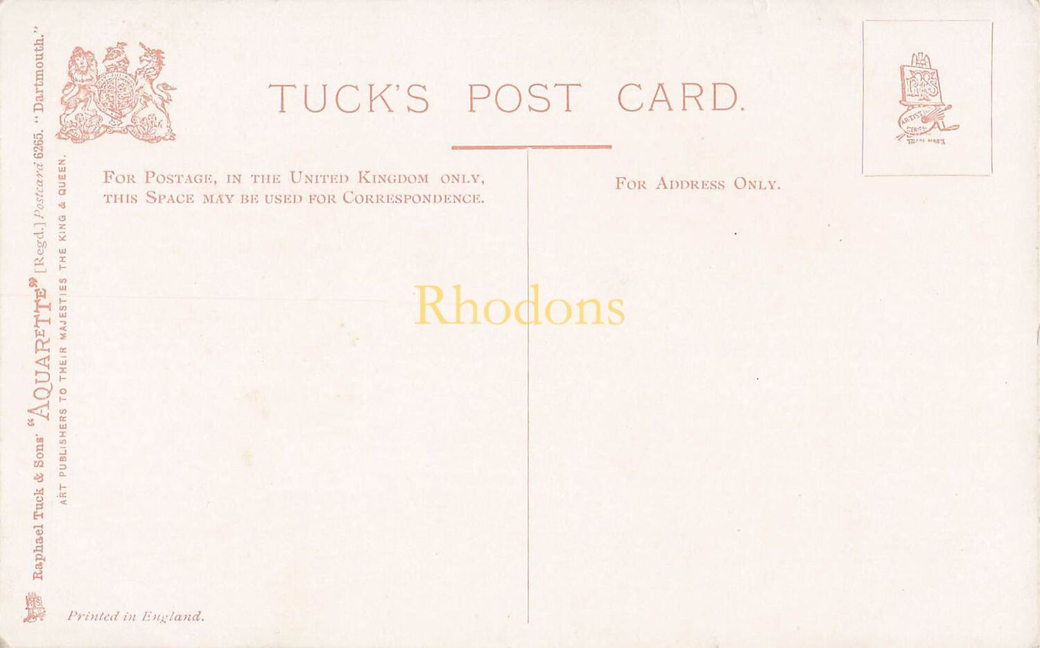 Raphael Tuck & Sons, Tucks Vintage Postcards | Rhodons Postcards Online ...