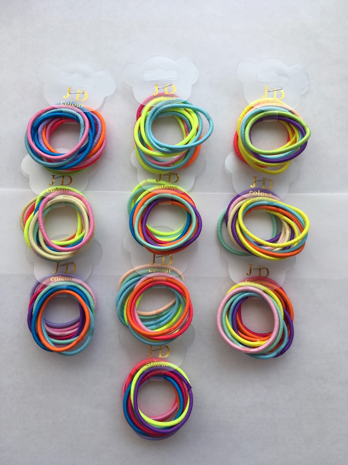 10 Pack Mixed Thin Hair Bobbles