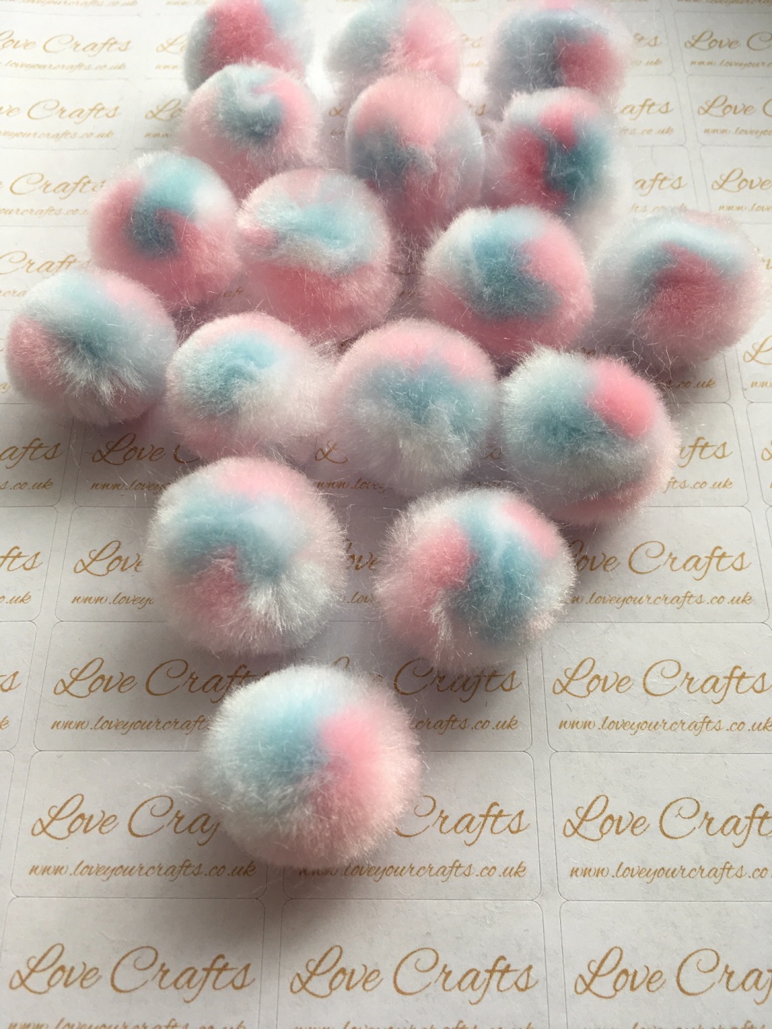 25mm Pastel Mix Pom Pom