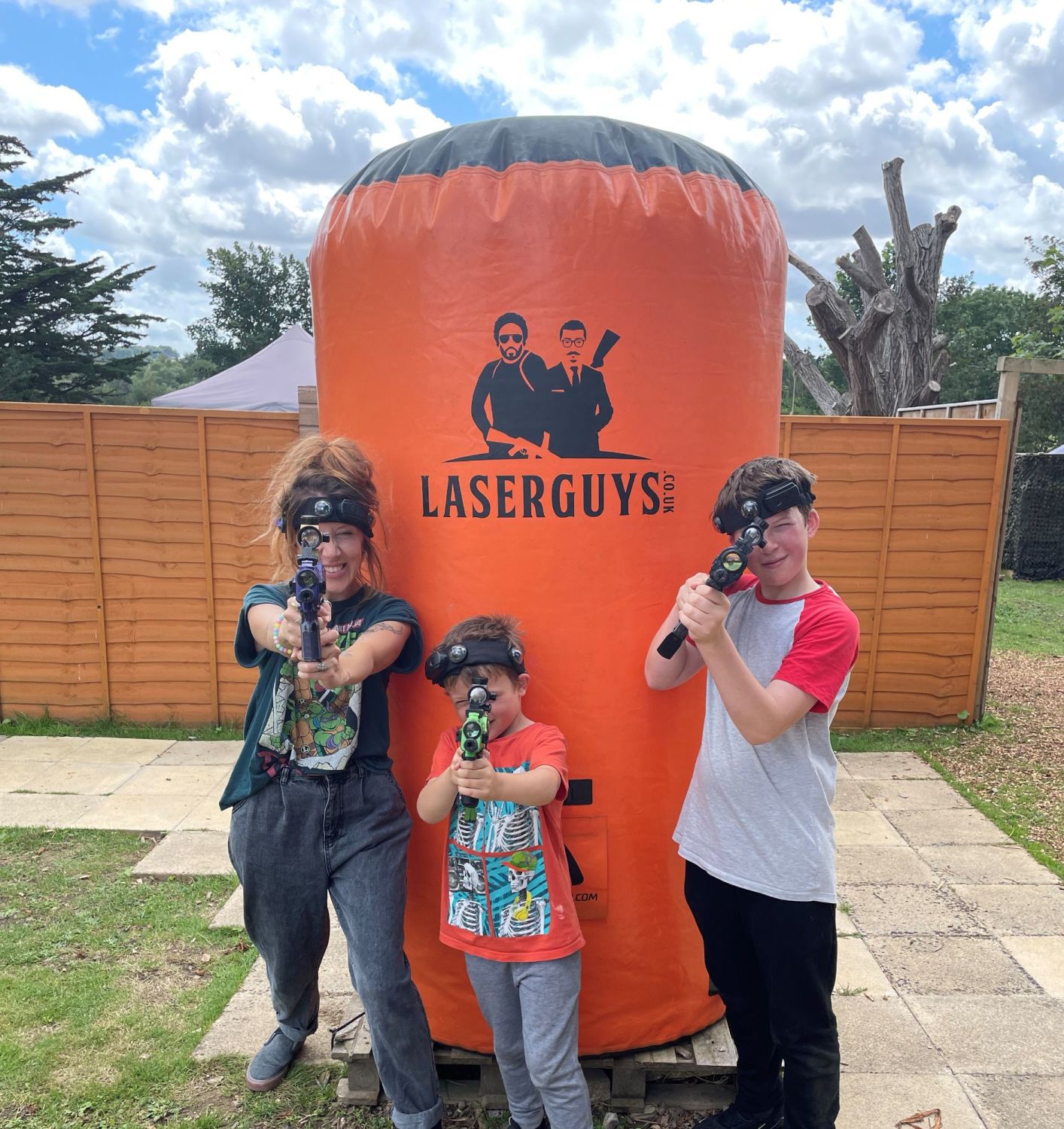 Outdoor family fun at Laserguys Laser Tag