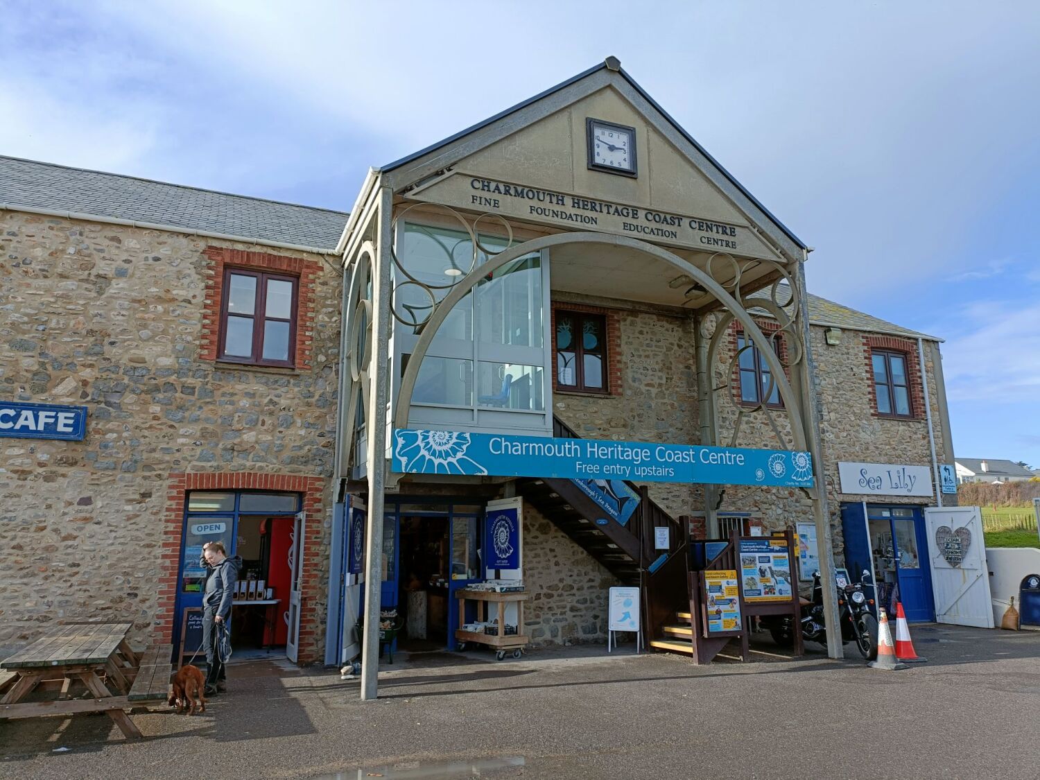 Charmouth Heritage Coast Centre and Beach