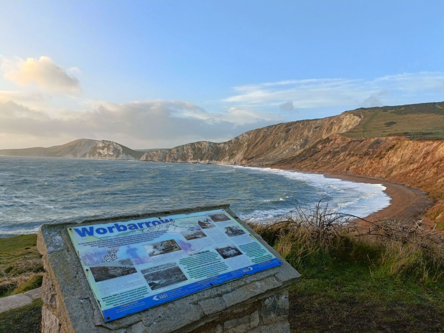 Tyneham Village and Worborrow Bay