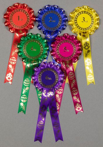 Mini Winner/Clear Round/Well Done Rosettes x 10 Assorted