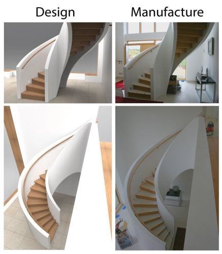 Bespoke Timber Handrails & Staircases, Curved Handrails, curved ...