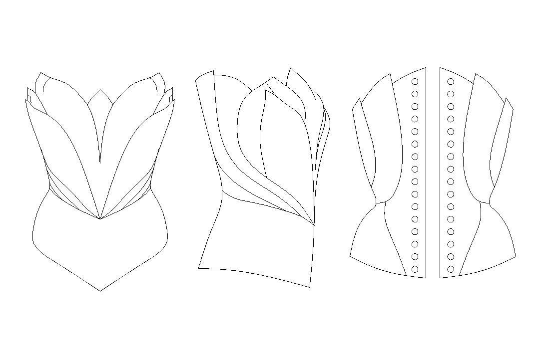 Petal corset progress - Caroline's corset blog