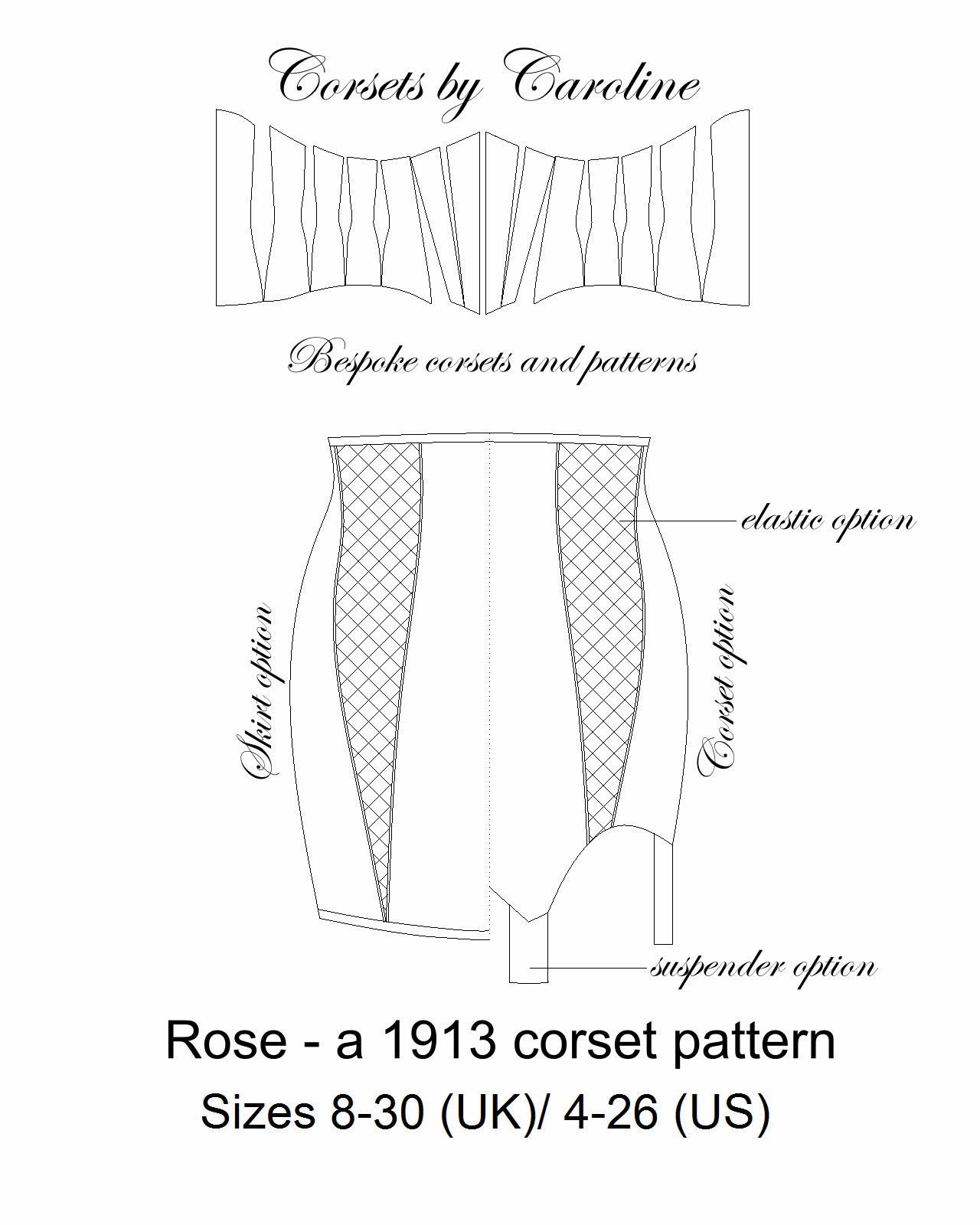 Corset Patterns And One Off Bespoke Corsets From Corsets By Caroline