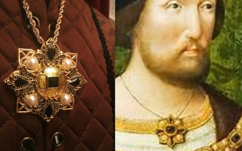 Henry VIII replica gold necklace - after Hans Holbein the younger ...