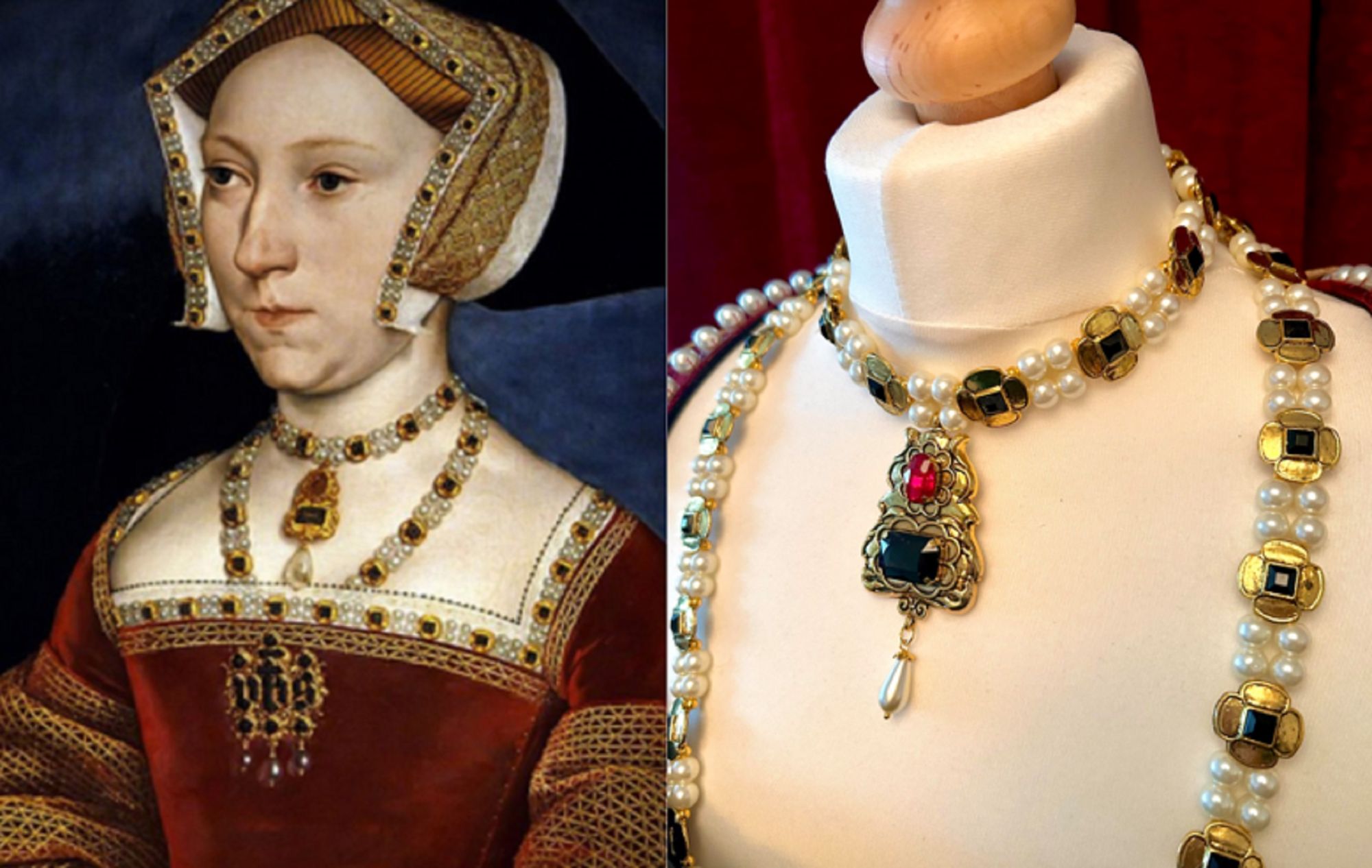 Golden Tudor Cross necklace - Tudor Queen or King - historical British ...