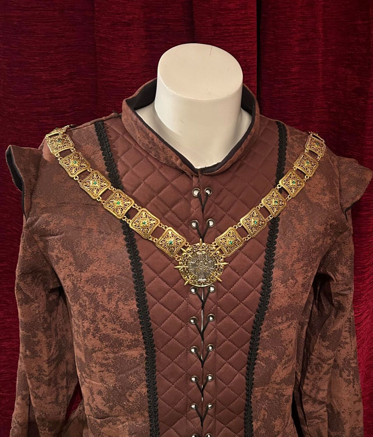 Celtic Cross Golden Medieval Chain of Office - Livery Collar - LARP ...