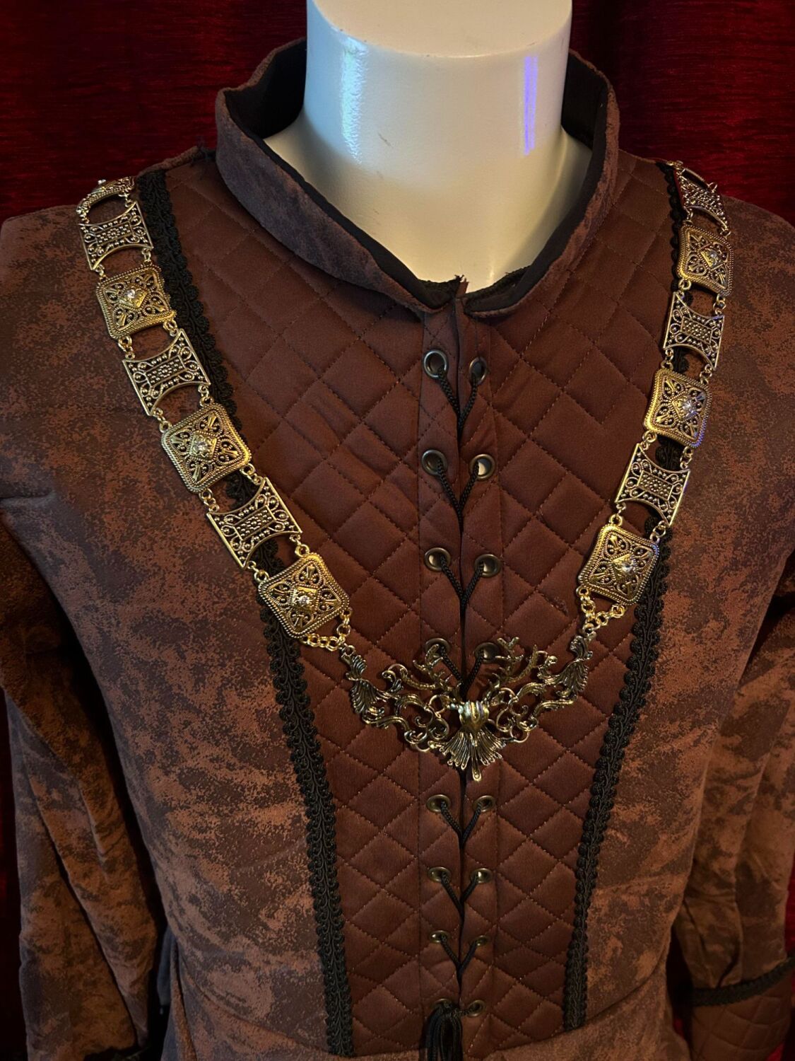 Heraldic Stag medieval Chain of Office - Livery Collar - LARP - Celtic ...