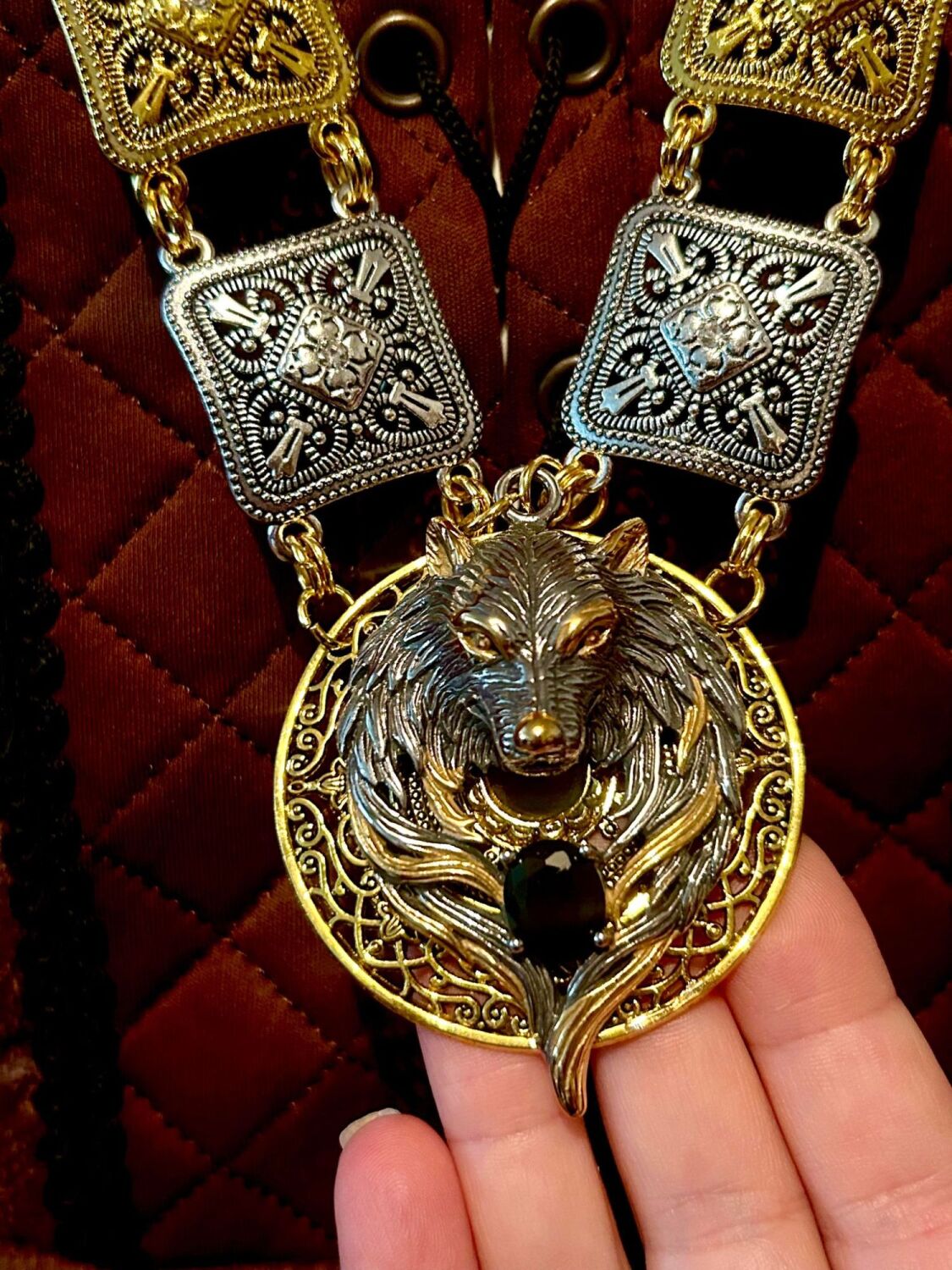Wolf medieval Chain of Office, Livery Collar, LARP, animal symbol ...